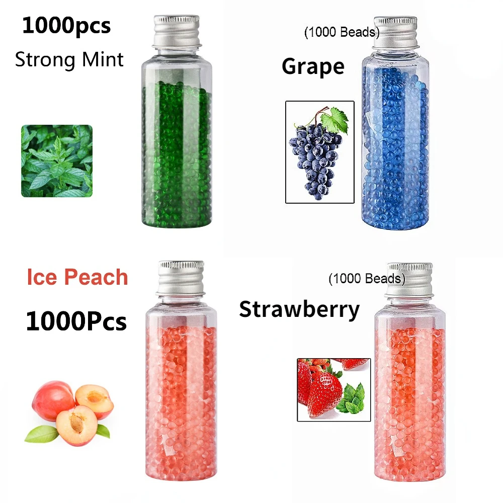 2000Beads Bursting Beads Mixed Flavor Cigarettes Popping Capsule Black ...