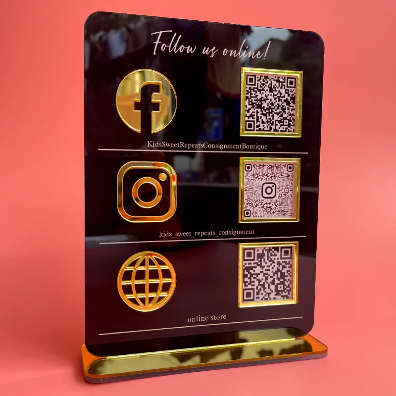 Qr Code Sign Business | Advertising Shop Design | Qr Code Advertising ...
