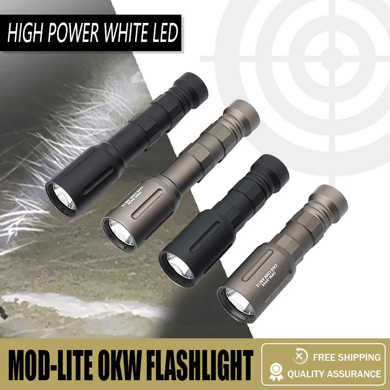 Tactical-Modlit-OKW-18650-Weapon-Light-Head-Flashlight-Metal-LED-for ...