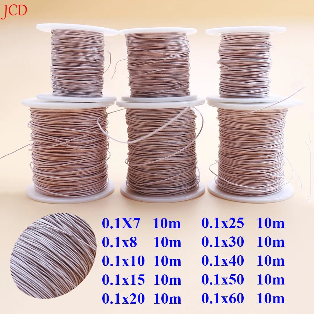 0.1x7/15/20/50/60 strands of Mining Machine Antenna Litz Wire Multi ...