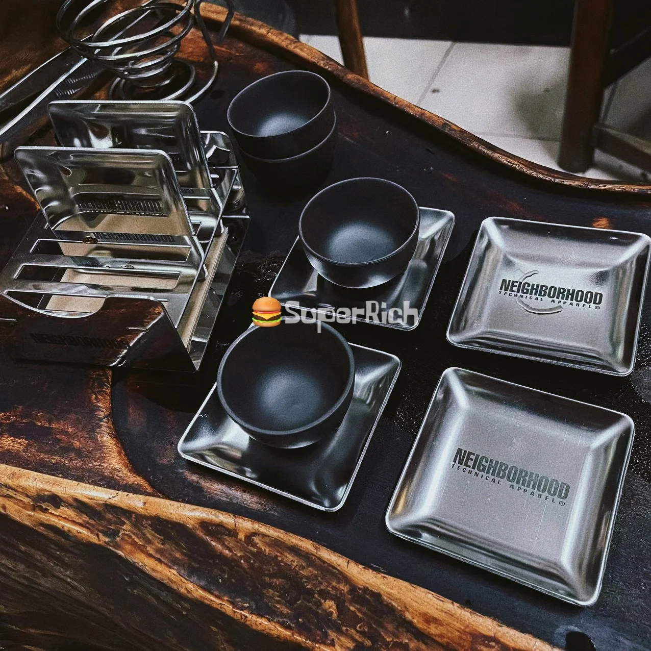 Nbhd-Blackening-Wind-Camping-Coaster-Set-of-Six-Pieces-Set-of-Box ...