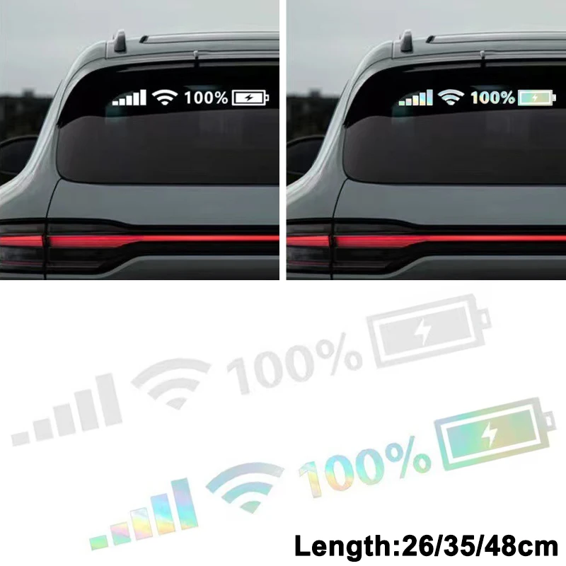 Car-Stickers-WiFi-Battery-Level-Signal-Auto-Vinyl-Reflective-Sticker ...