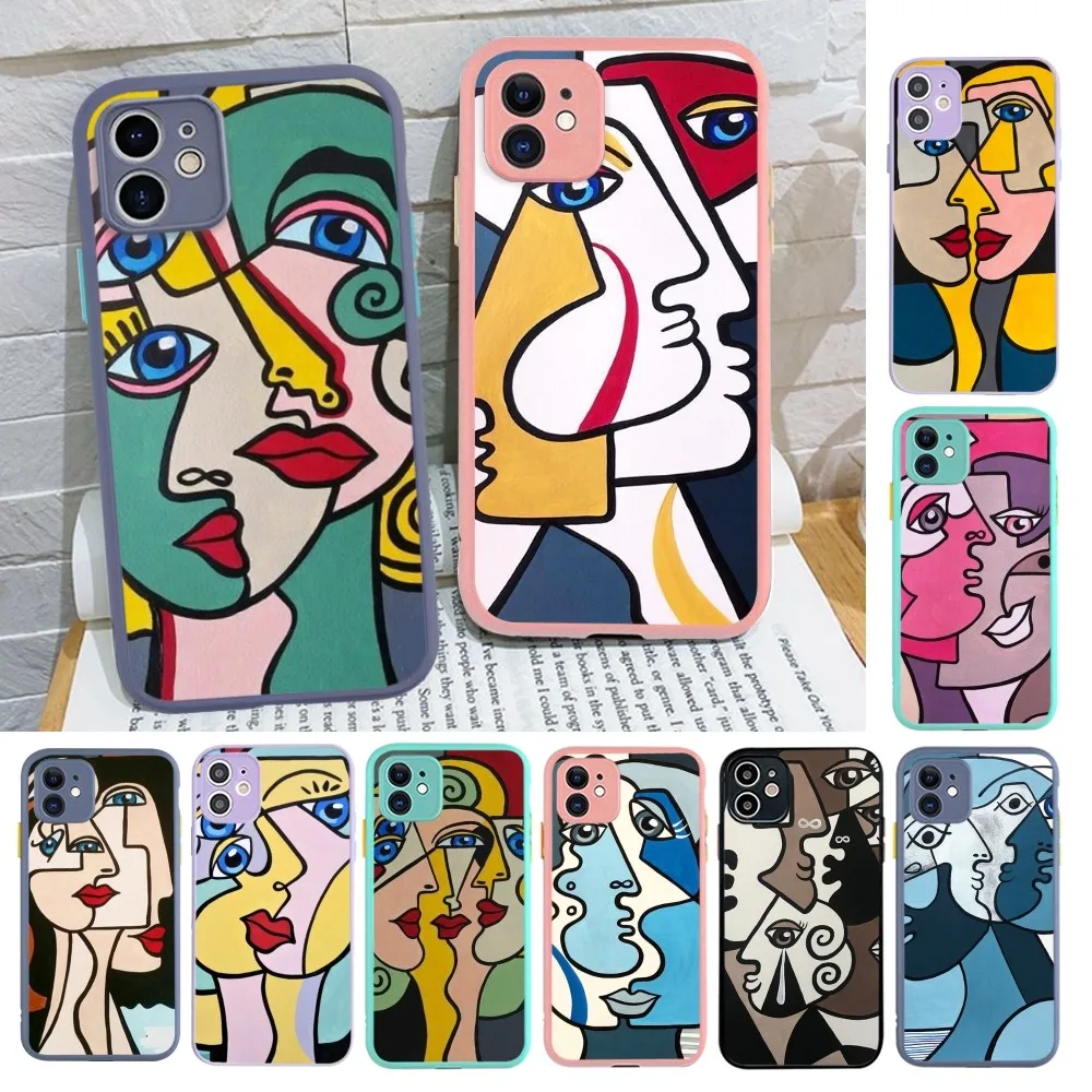 Picasso-Abstract-Art-Painting-Phone-Case-For-iPhone-14-X-XR-XS-7-8-Plus ...