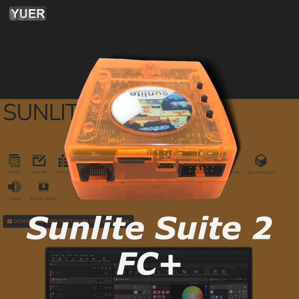 DJ Equipment DMX Control software Sunlite Suite 2 FC+ Stage Lighting ...
