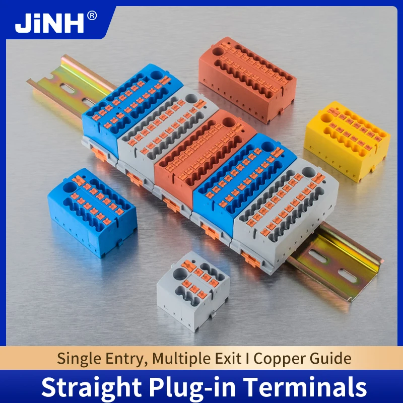 Wire Connectors Plug-in Terminal Block Spliceable One In Multiple Out ...
