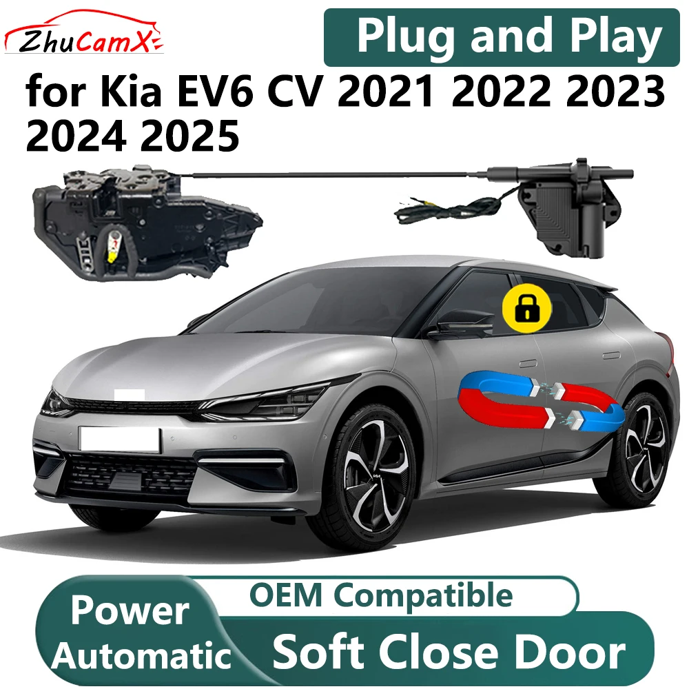ZhuCamX Kia EV6 CV 2021 2022 2023 2024 2025 자동차 전기 소프트 닫기 도어 시스템 전원 닫기 ...