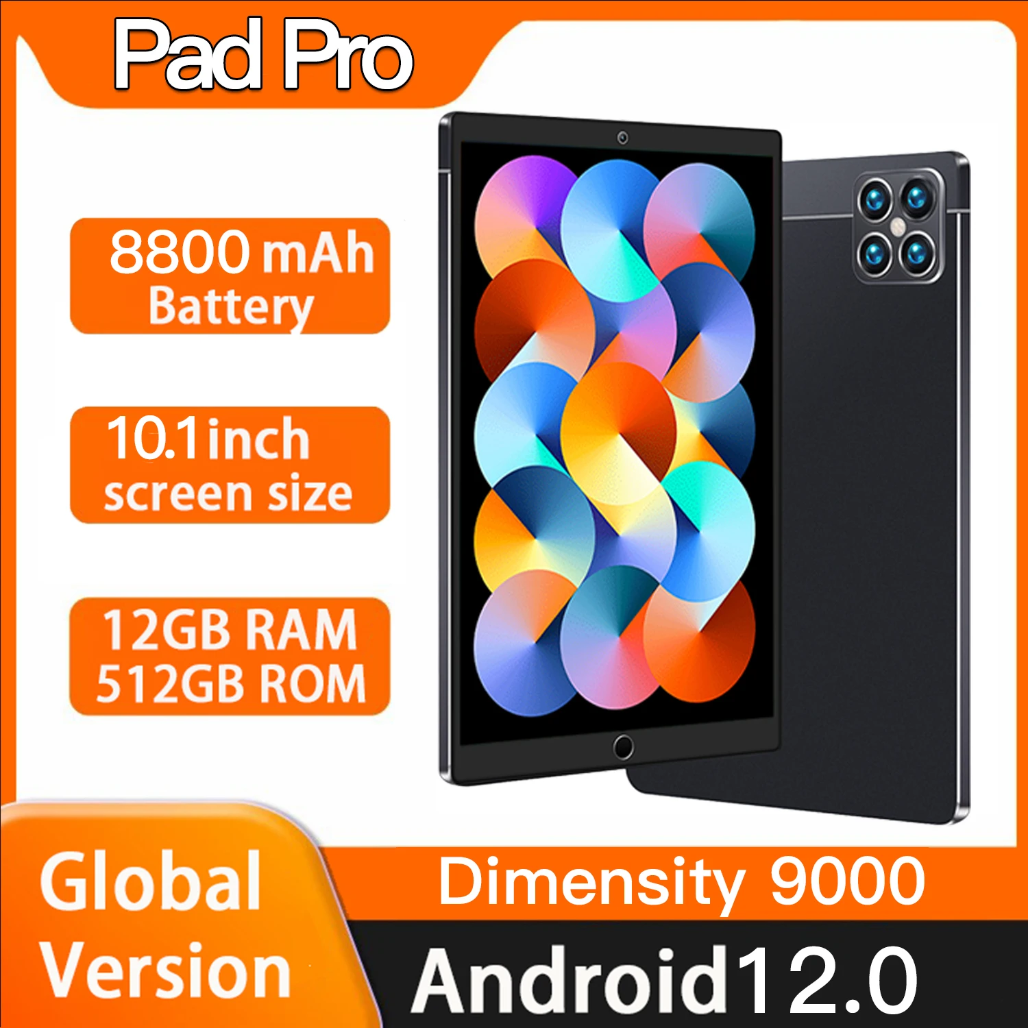 Global-Version-Pad-Pro-tablet-10-1-Inch-8800mAh-Battery-16GB-RAM-512GB ...