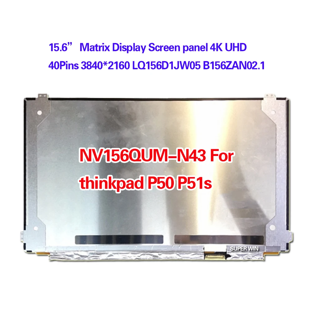 15-6-Matrix-Display-Screen-panel-4K-UHD-40Pins-3840-2160-LQ156D1JW05 ...