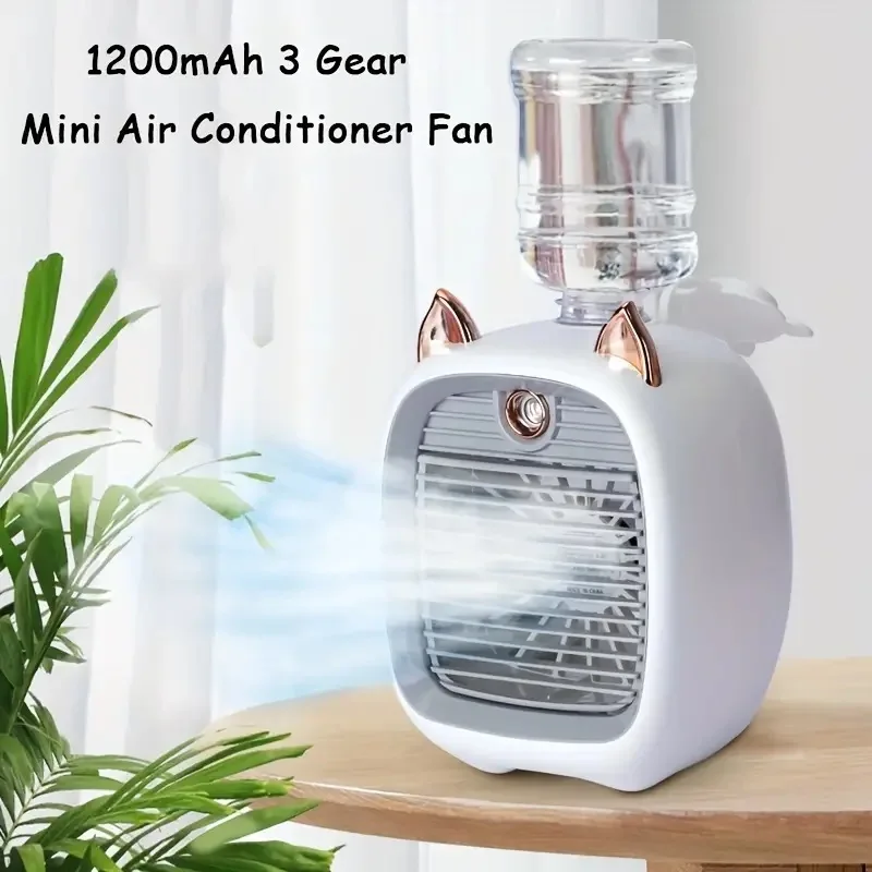 USB-Charging-Mini-Air-Conditioning-Fan-Electric-Fan-Desktop-Spray ...