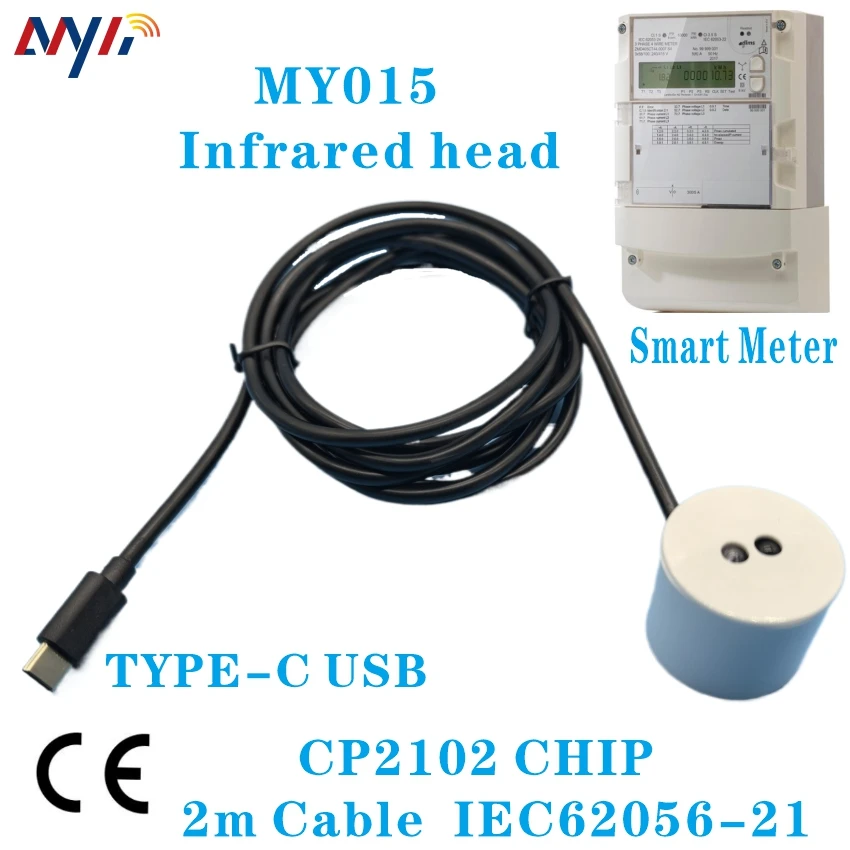 MY015-CP2102-TYPE-C-USB-Infrared-Head-940nm-Optical-Sensor-For-Flow ...