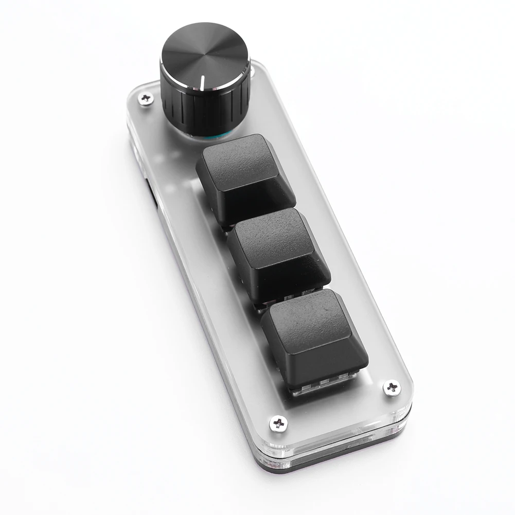 3 Key 1 Knob/4 Key One Handed Mechanical Gaming Keyboard Hotswap Wired ...