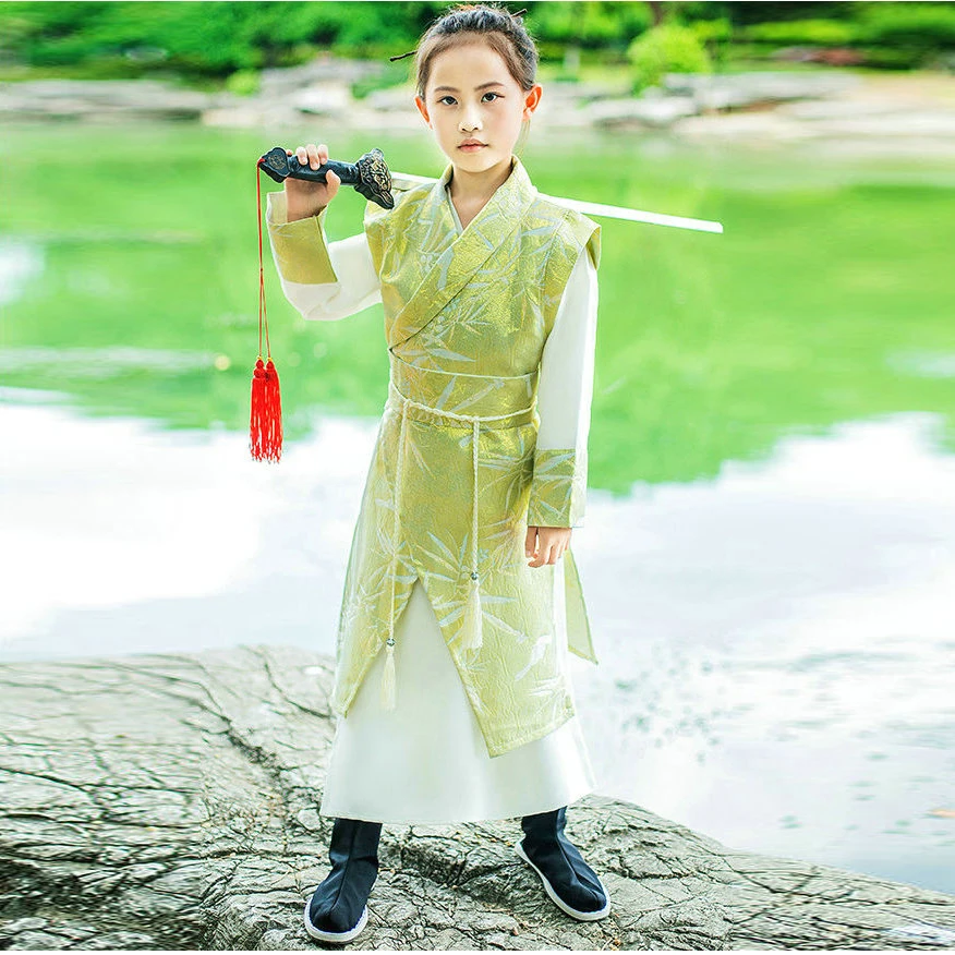 Chinese-Traditional-Clothes-For-Kids-Hanfu-Dress-Costume-Girls-Oriental ...