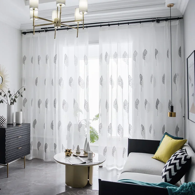 1-Piece-White-Window-Screen-Simple-Gauze-Curtain-Balcony-Bedroom ...