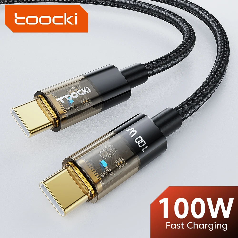 Toocki 100W USB C To USB Type C Cable USBC PD Fast Charging Charger ...