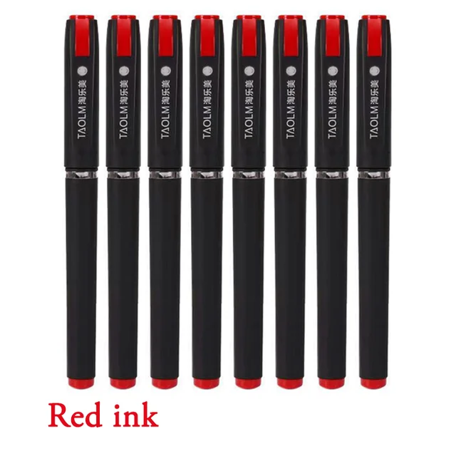 25/30/8pcs Large Capacity Gel Pen 1.0 0.7 0.5 Ball Pens Refill Black ...
