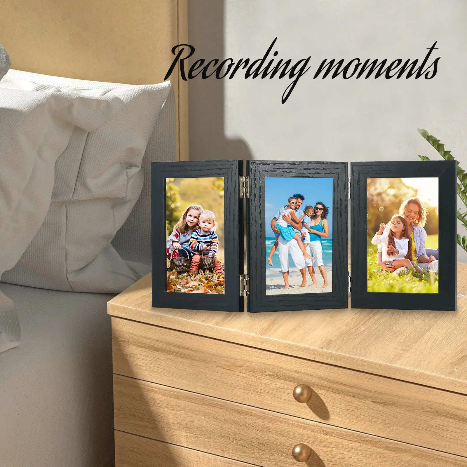 4x6-Inch-Folding-Collage-Picture-Frame-With-Glass-Front-3-Photos-Frames ...