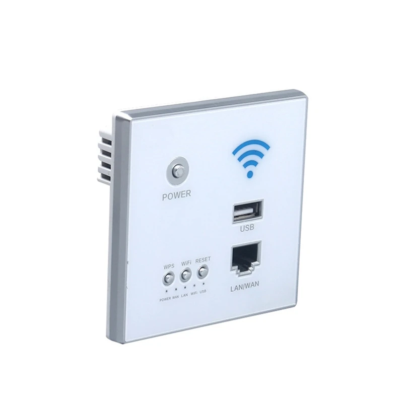 300Mbps-220V-Wireless-WIFI-Repeater-Extender-Wall-Embedded-Router ...