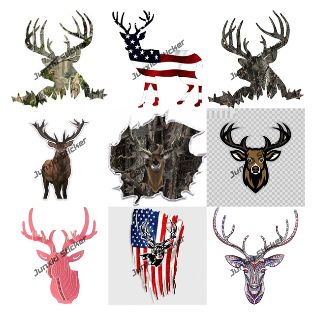 Camo Deer Head Logo Wallpaper