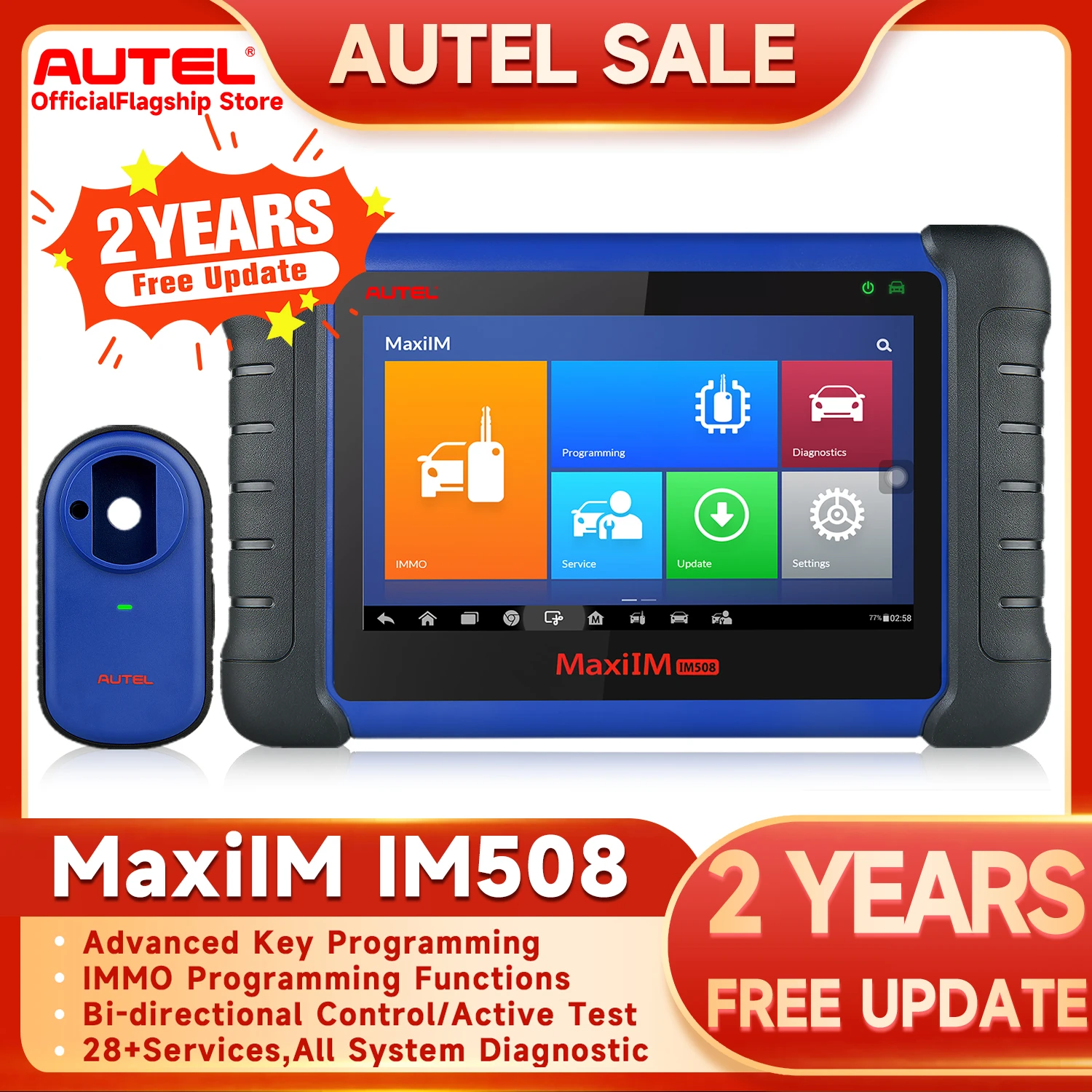 Autel Maxiim Im508 Xp400pro Eeprom Read/write Immo Auto Key Programmer Car Key Programming Scan ...