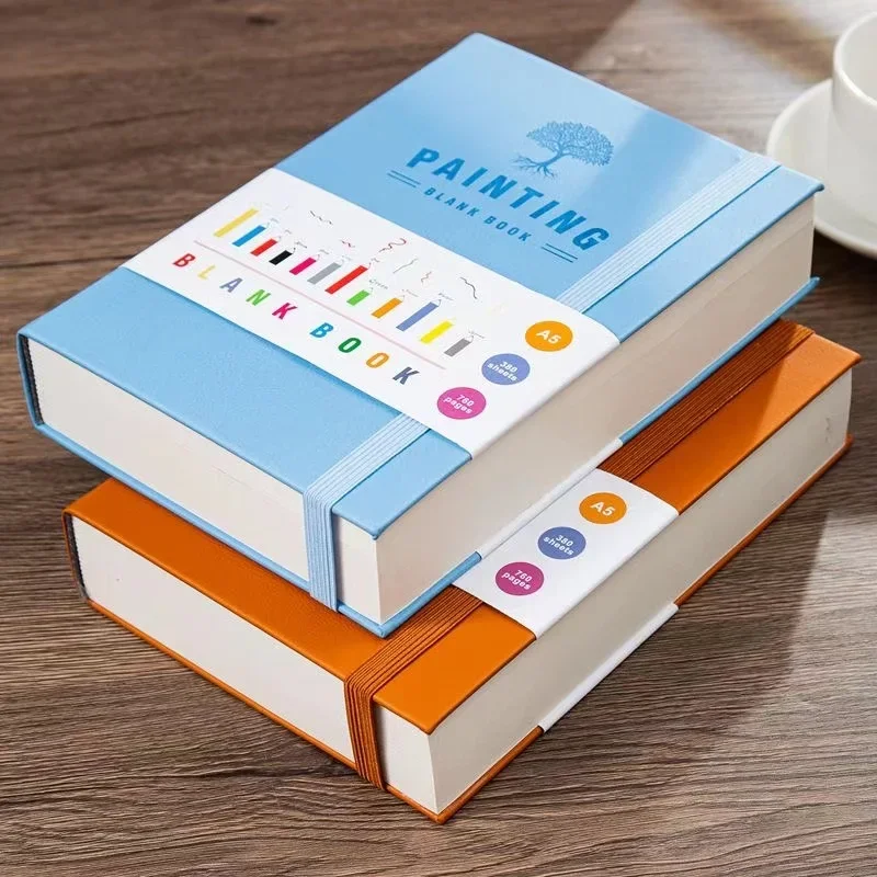 Blank-Notebooks-Thick-Stationery-760-Pages-Notepads-Painting-Notepad ...