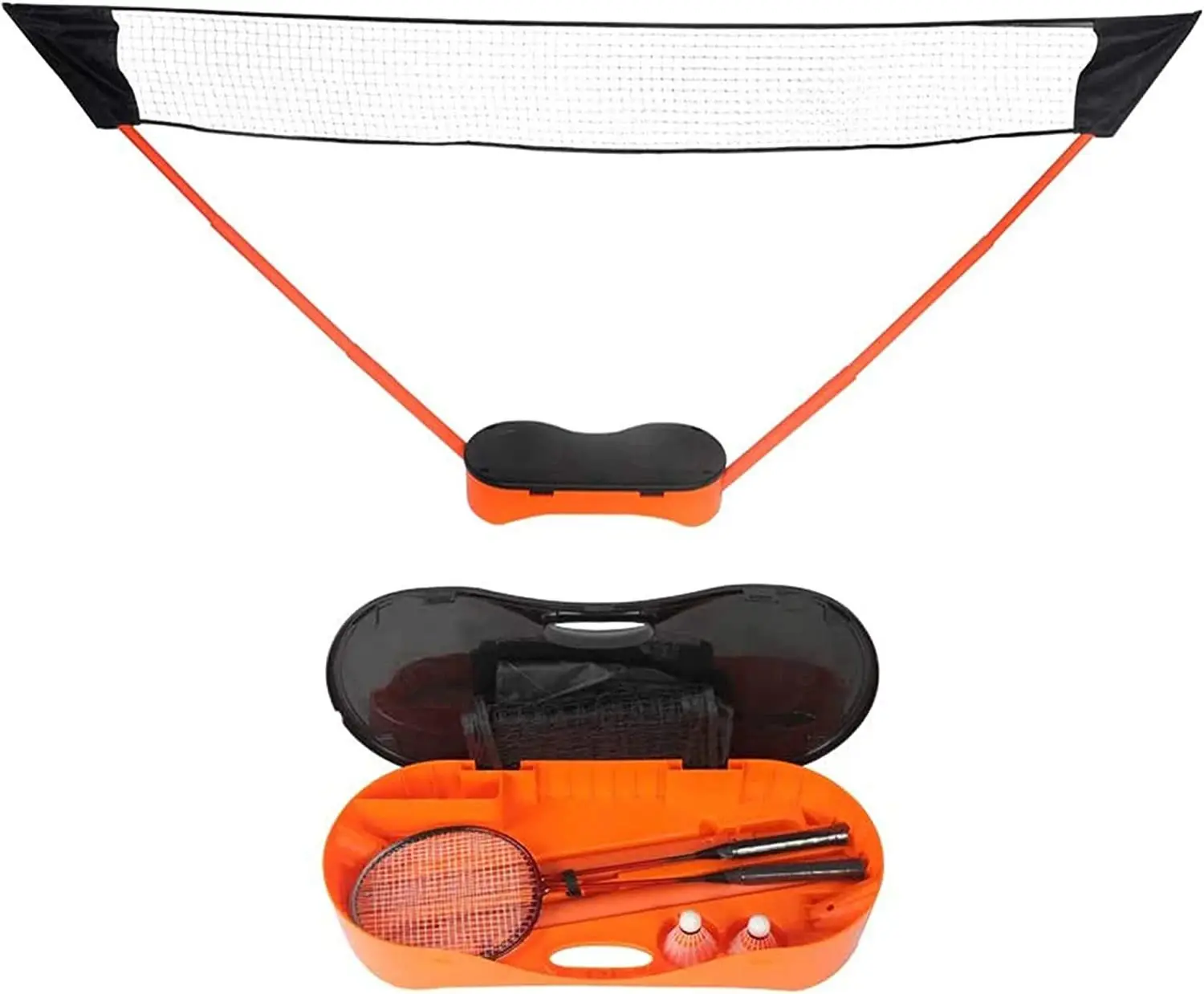 Portable-Badminton-Net-Set-Storage-Box-Base-with-2-Battledores-2 ...