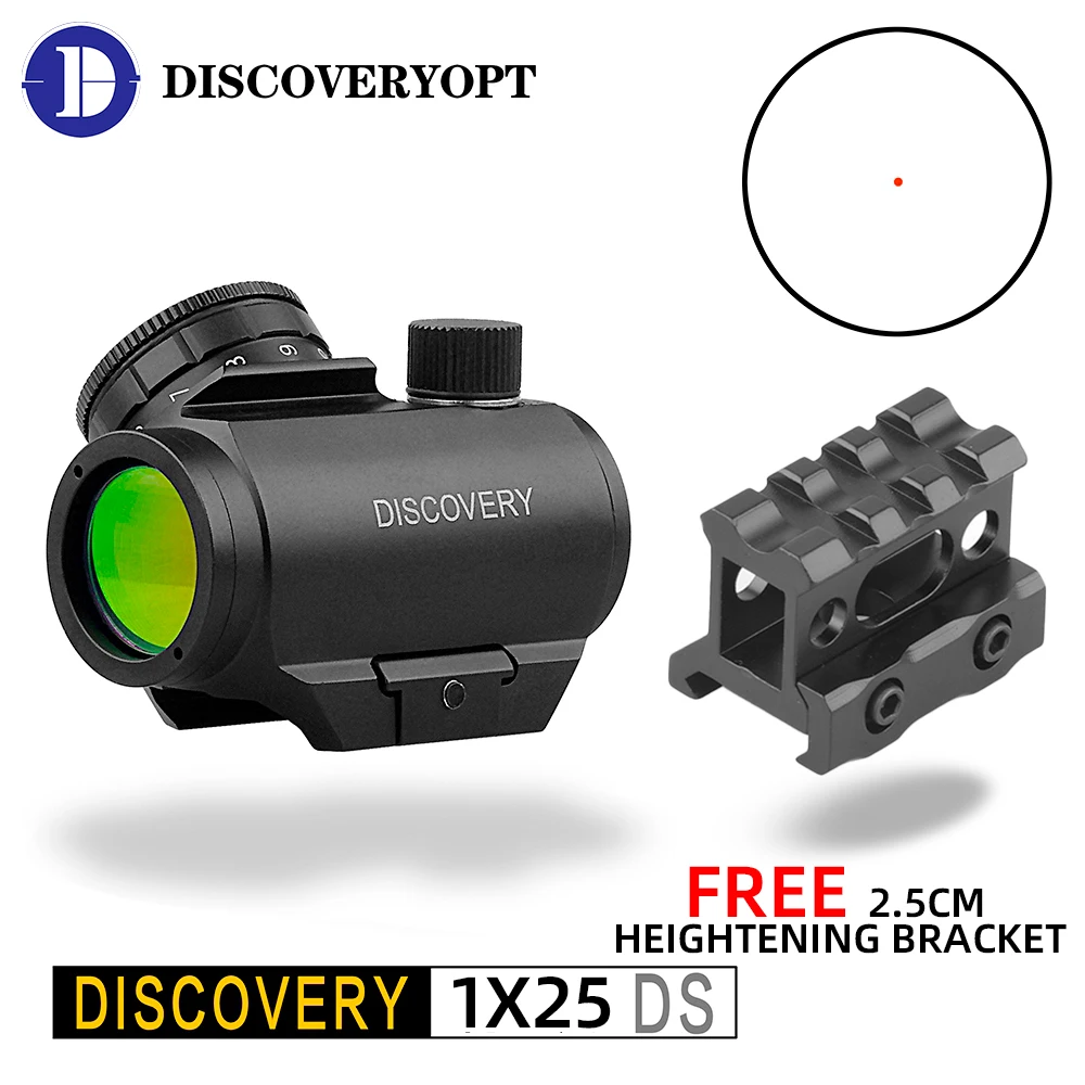 Discovery Red Dot 1x25ds Hunting Scope Fit 21mm Picatinny Glock 17 19 ...