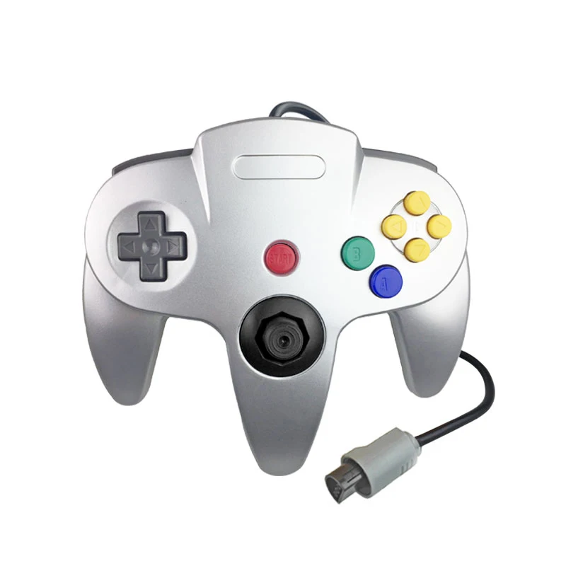 hot-selling-N64-wired-controller-with-oil-painting-gold-and-sliver ...