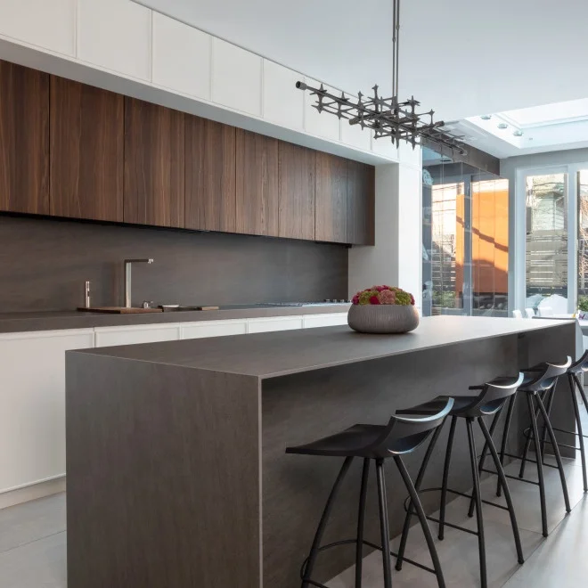 Korean-Simple-Modern-Coffee-Custom-Kitchen-Island-Matt-Finish-Complete ...