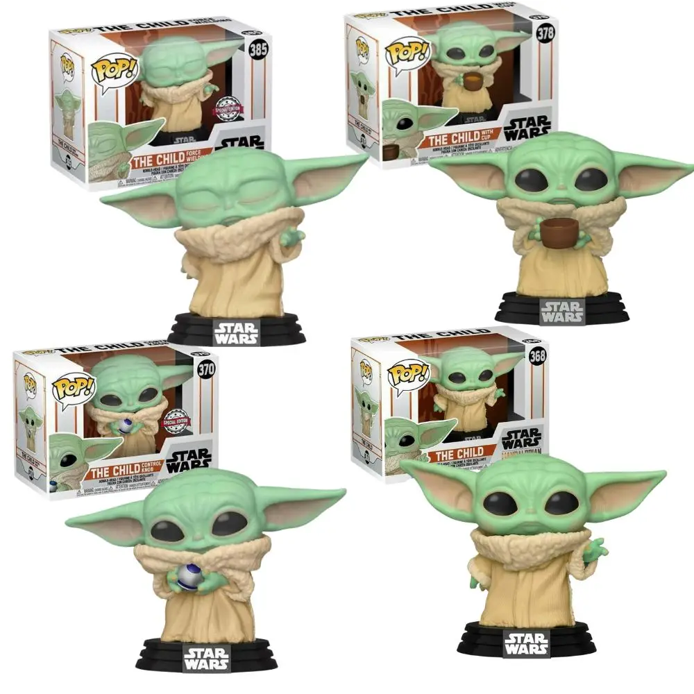 FUNKO POP Yoda Baby THE CHILD #368 #370 # 378 #379 with Pendant 398 ...