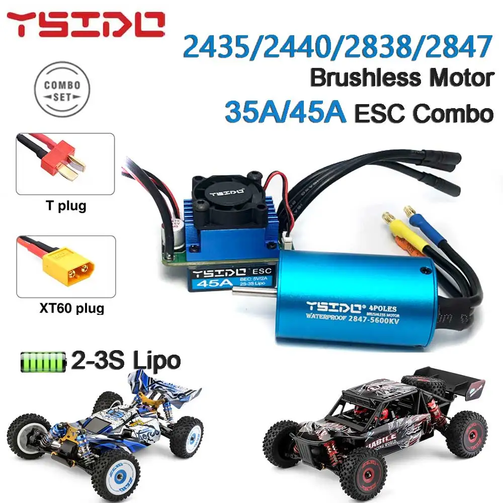2435-2440-2838-2847-Brushless-Motor-35A-45A-ESC-Combo-for-Wltoys-124016 ...