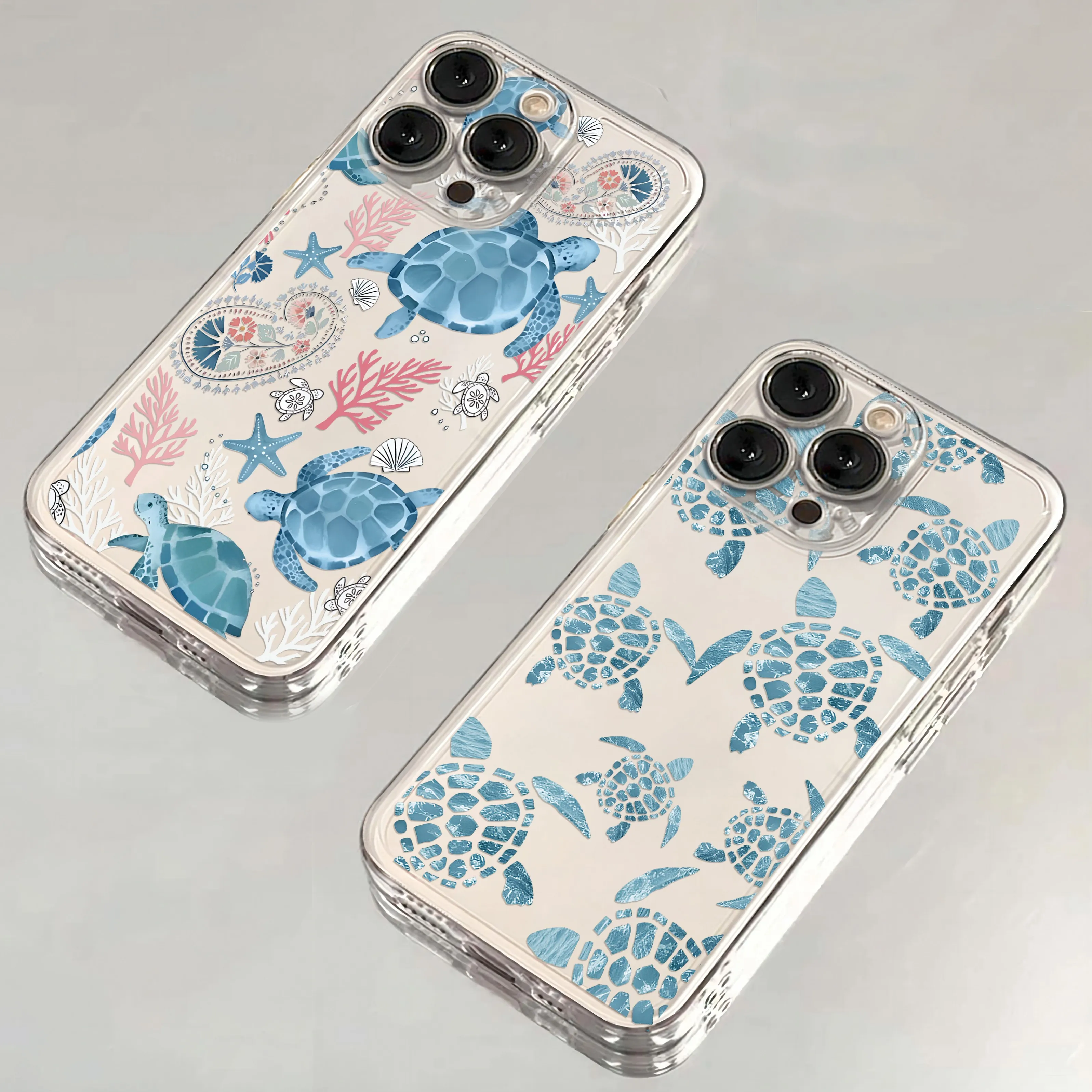 Summer-Cartoon-Turtle-Pattern-Phone-Case-For-iPhone-16-15-14-13-12-11 ...