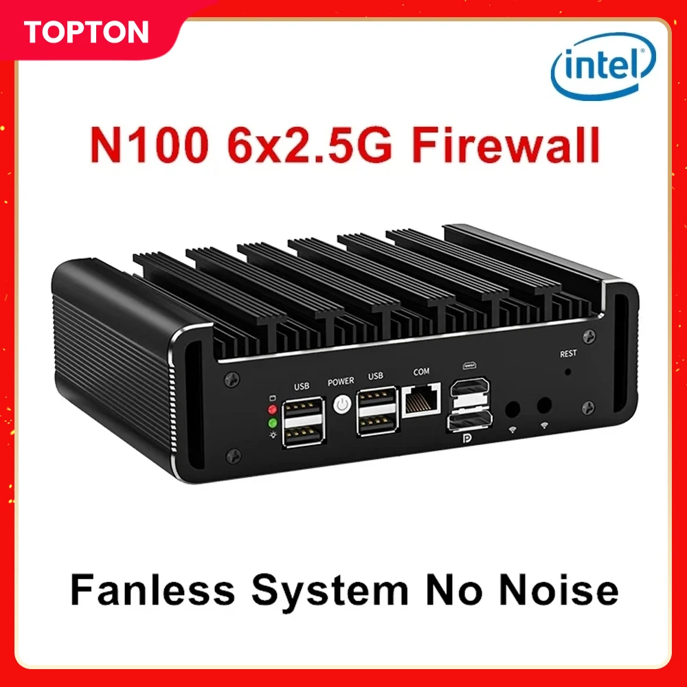 6x-i226-V-2-5G-Firewall-Router-PC-Intel-N100-Fanless-Mini-PC-DDR5-NVMe ...