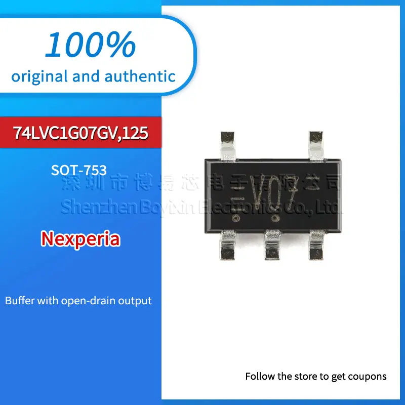 10pcs-Original-Genuine-74LVC1G07GV-125-SOT-753-Buffer-with-Open-Drain ...