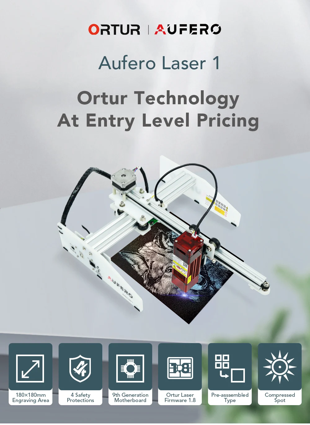 New Popular Portable Aufero Laser One Tombstone Headstone Marble Granite Engraver Machine for ...