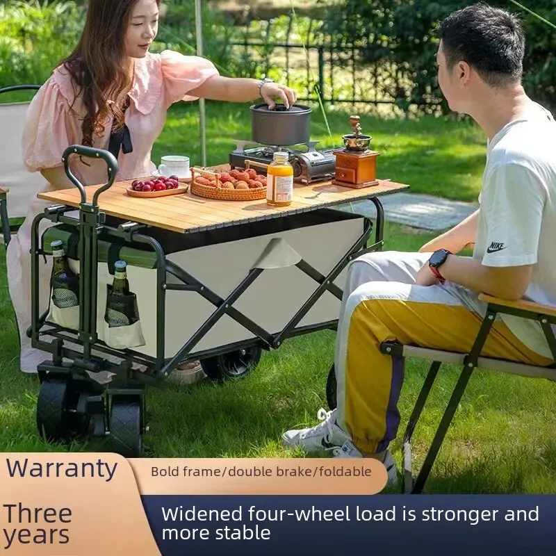 Outdoor-Portable-Folding-Camping-Shopping-Cart-Small-Push-Cart-For ...