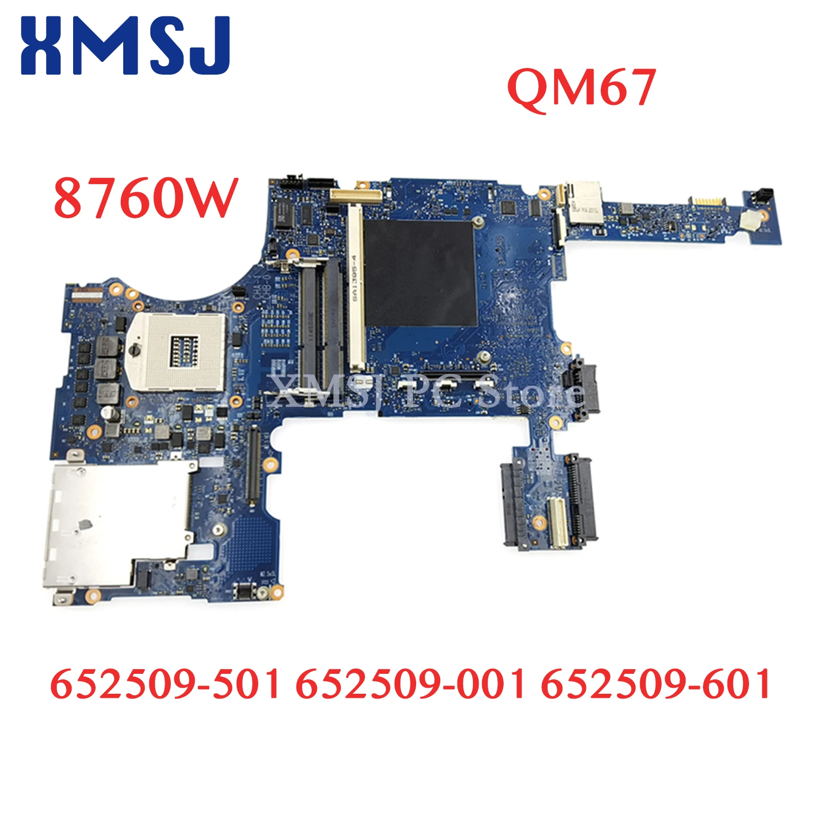 XMSJ-Placa-mãe portátil com slot gráfico para HP Elitebook, 8760W, 6050A2438101, 652509-501 ...