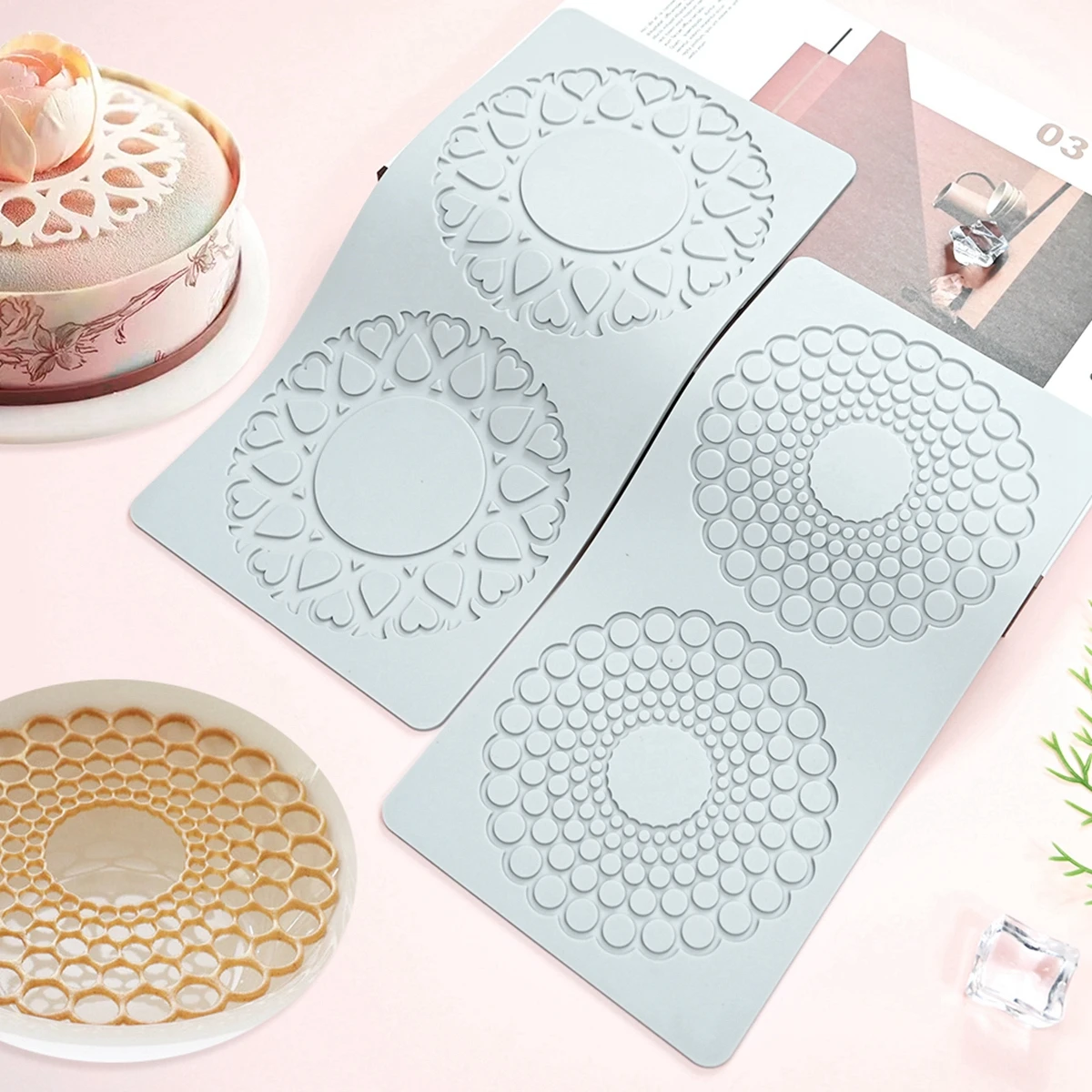 Hollow-Out-Round-Folower-Sugar-Flipping-Lace-Pad-DIY-Chocolate-Thin ...