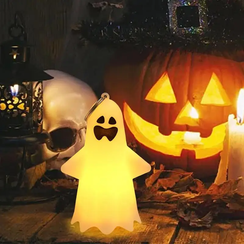 LED Halloween Decoration Lights Battery Operated Ghost lamps Hangable ...