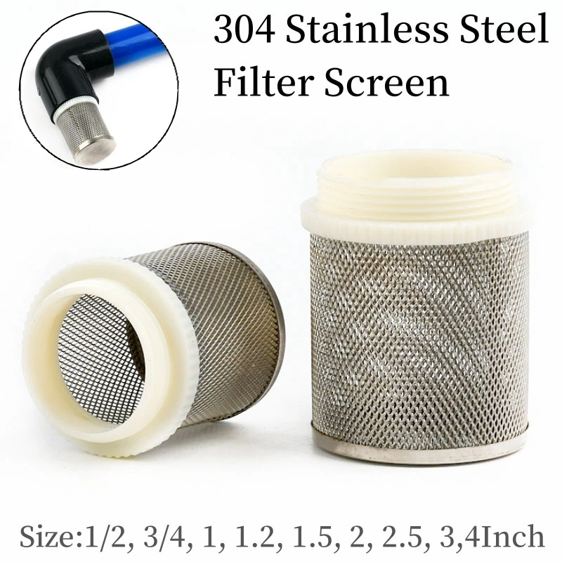 1PC-Stainless-Steel-Male-Thread-Filter-Cup-Water-Pump-Hose-Mesh-Filter ...