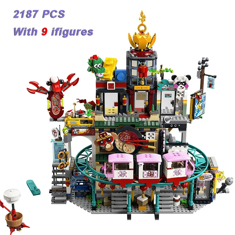 2187PCS-The-City-of-Lanterns-DIY-Building-Blocks-Bricks-Compatible ...
