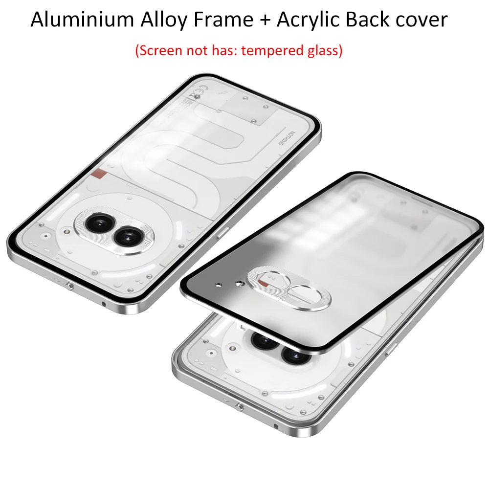 Aluminium Alloy Metal Frame Bumper + Acrylic Back Cover Case For ...