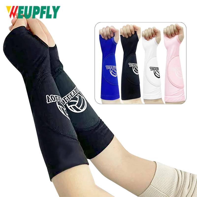 1-Pair-Volleyball-Arm-Sleeves-for-Girls-Padded-Passing-Forearm-Sleeves ...