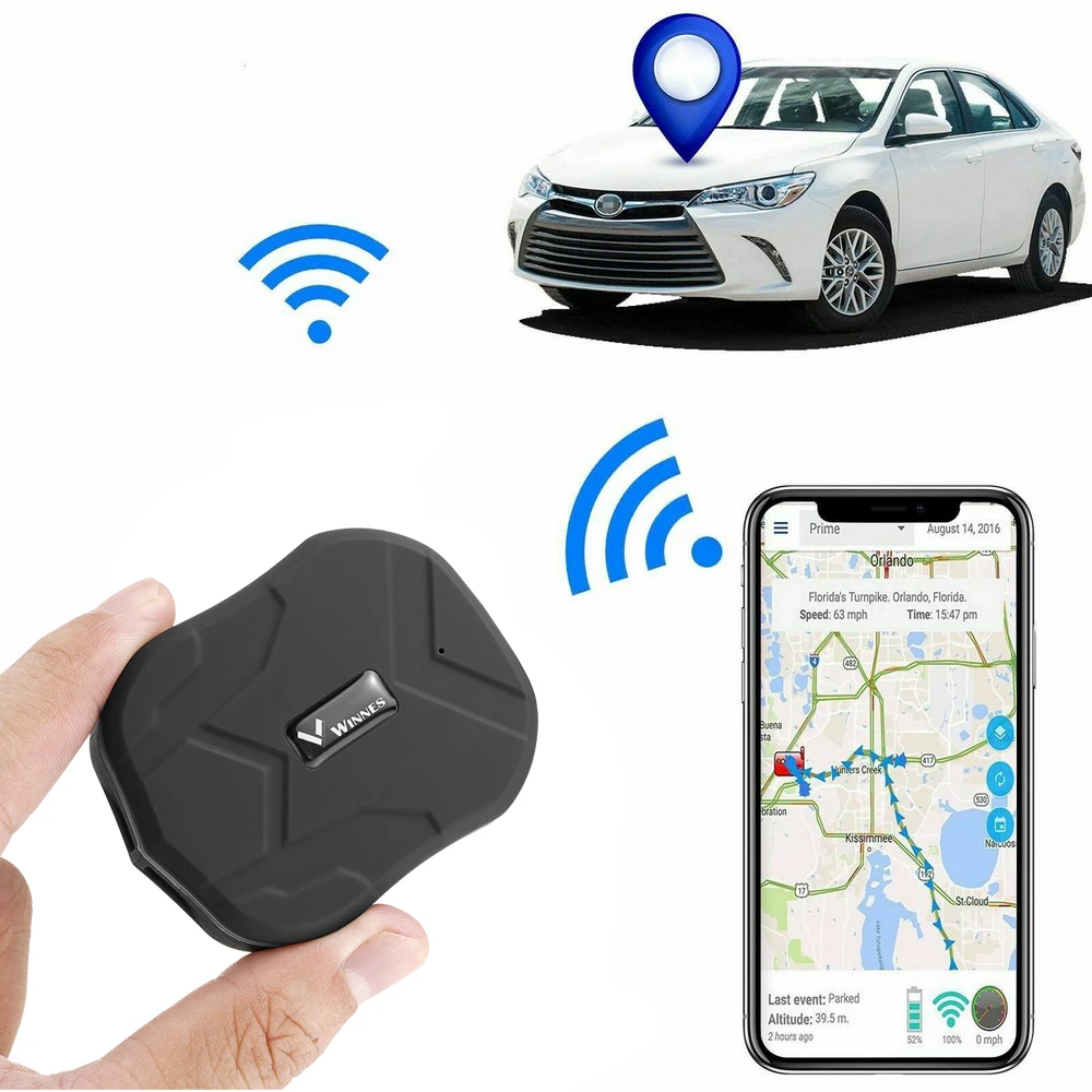 Tkstar mini tk905 gps tracker localizador à prova dwaterproof água caminhão carro veículo gps ...