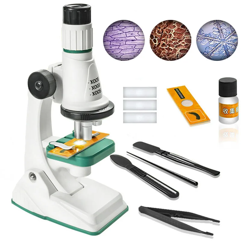 Kids-HD-Microscope-kit-1200X-Lab-Educational-Handheld-Microscopio-with ...