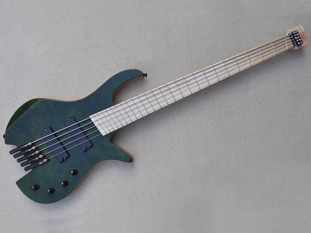 5-Strings-Headless-Electric-Bass-Guitar-with-Maple-Fretboard-Slanted ...