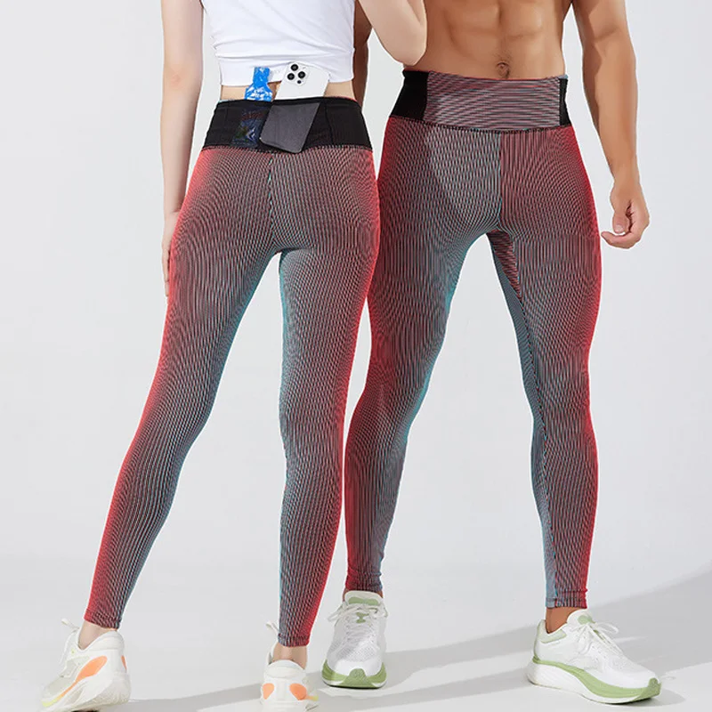 Men Sport Running Shorts Tights With Lining GYM Exercise Fitness ...