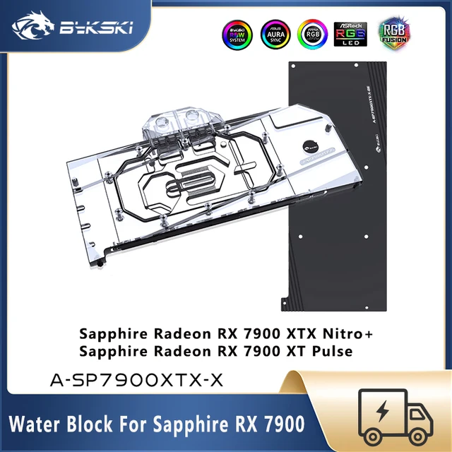 Bykski 7900 Water Block For Sapphire Radeon RX 7900 XTX Nitro+ / XT ...