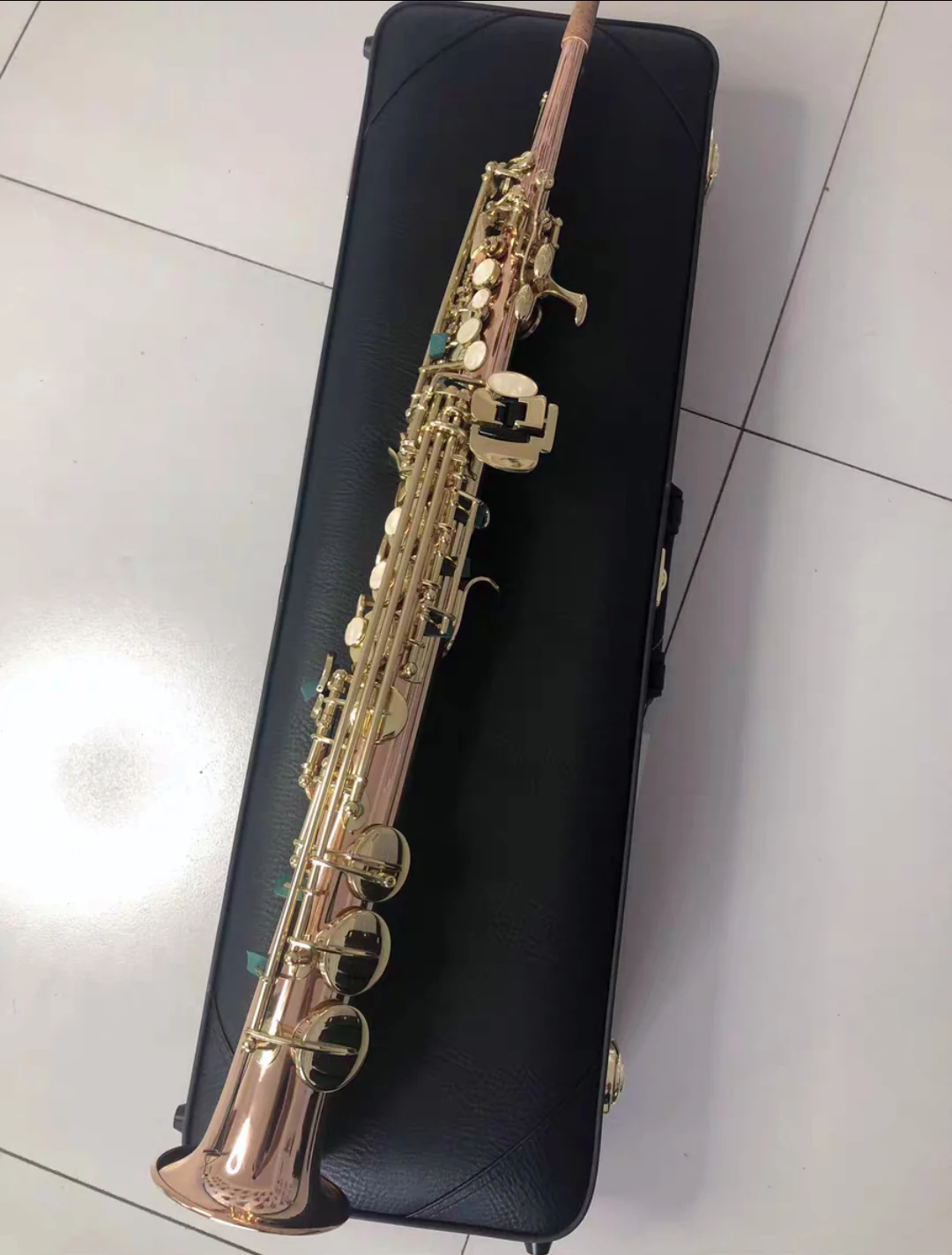 Japan-S-992-Original-1-1-key-type-Soprano-Saxophone-red-copper-gold-key ...
