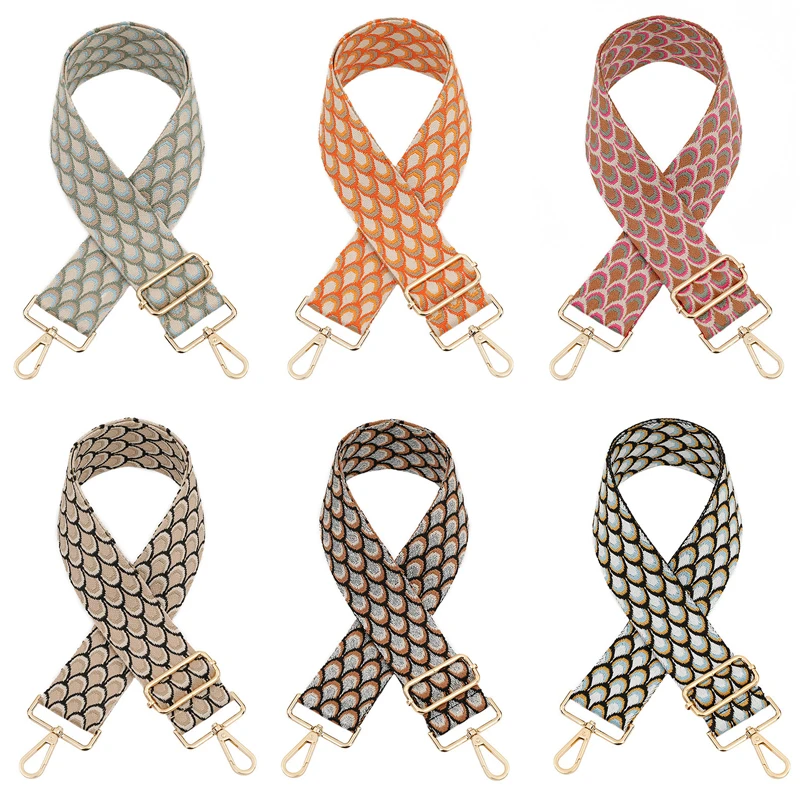 New-Colorful-Jacquard-Bag-Strap-5CM-Wide-Handbag-Belts-Shoulder-Bag ...