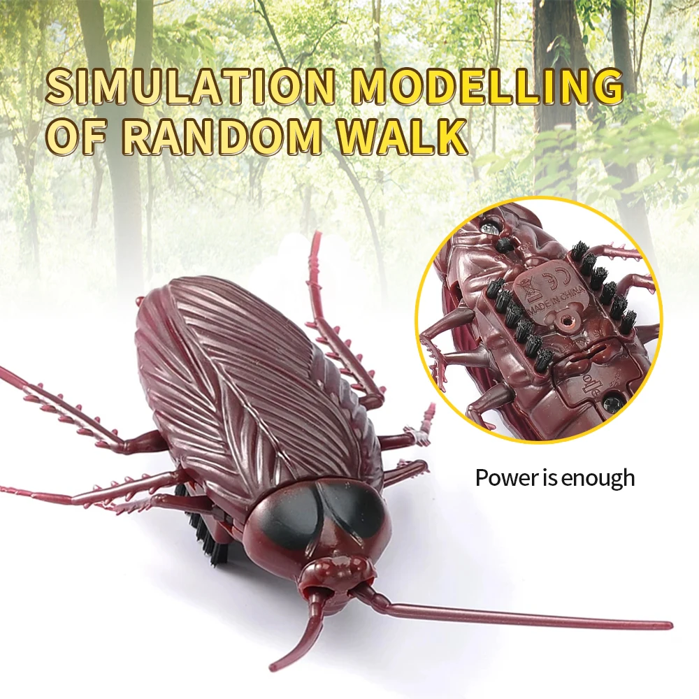 Electric Crawling Cockroach Simulation Vibrate Roach Animal Kids ...